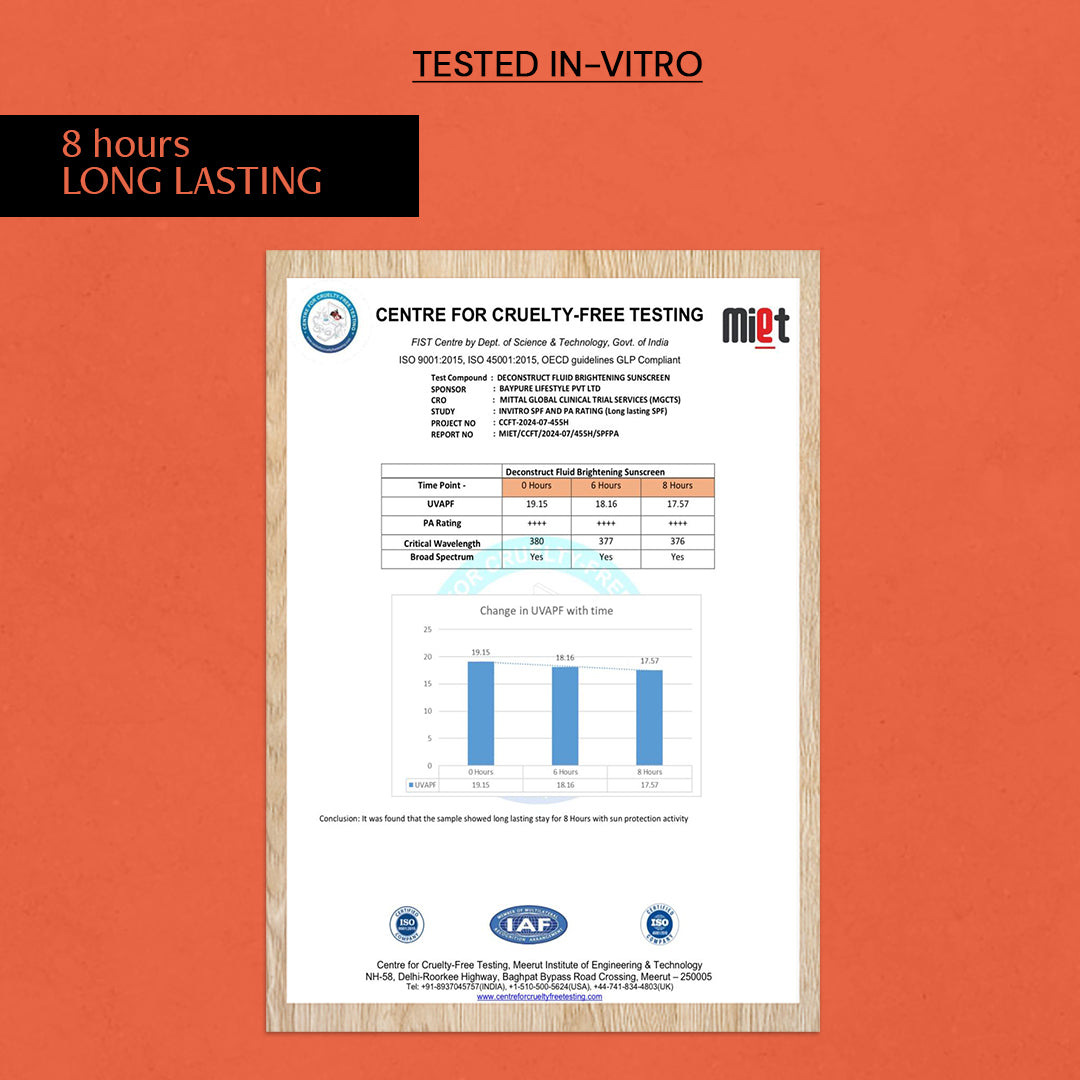 Buy Fluid Brightening Sunscreen with SPF 50+ - Deconstruct