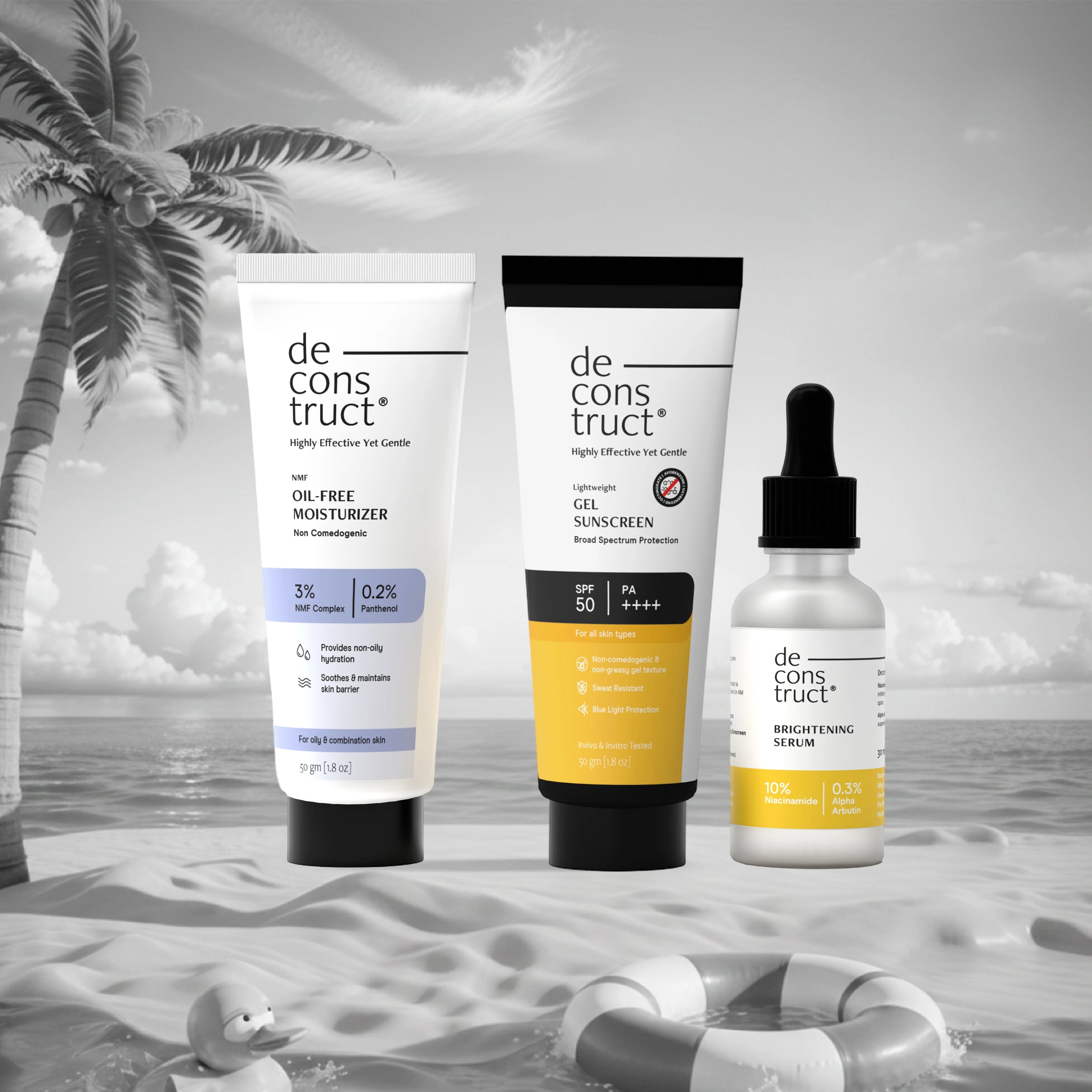 Oil Free Moisturizer & Gel Sunscreen Combo | Lightweight Skincare for ...